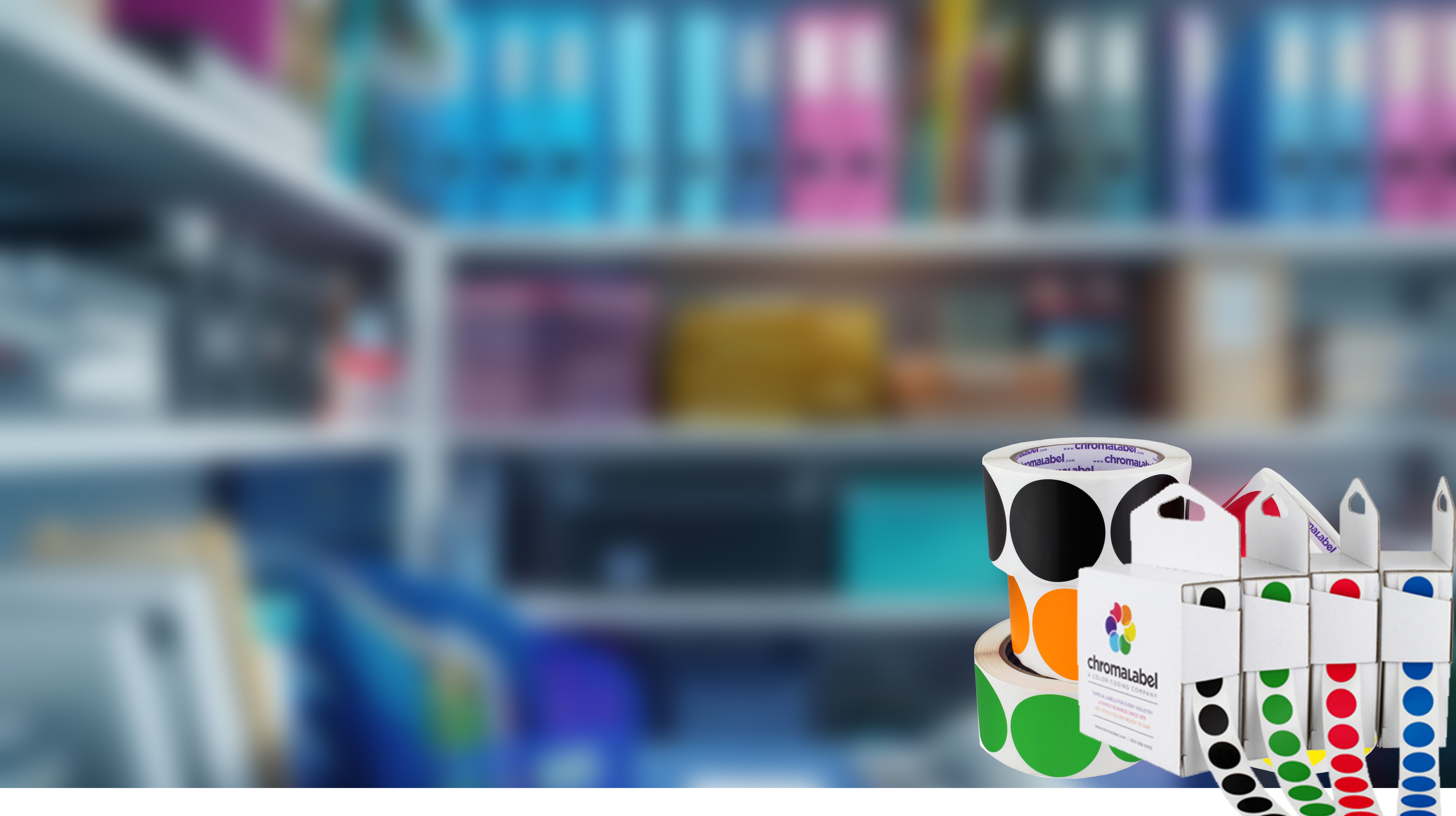 Colored Dot Stickers | Colored Circle Stickers | ChromaLabel