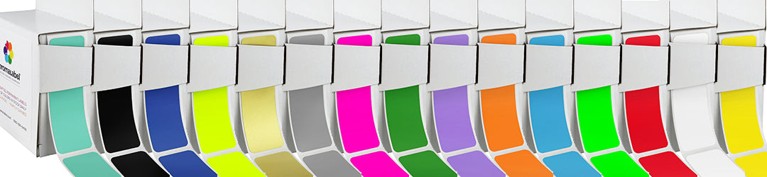 Color-Coded Rectangle Sticker Labels | Square Color Stickers