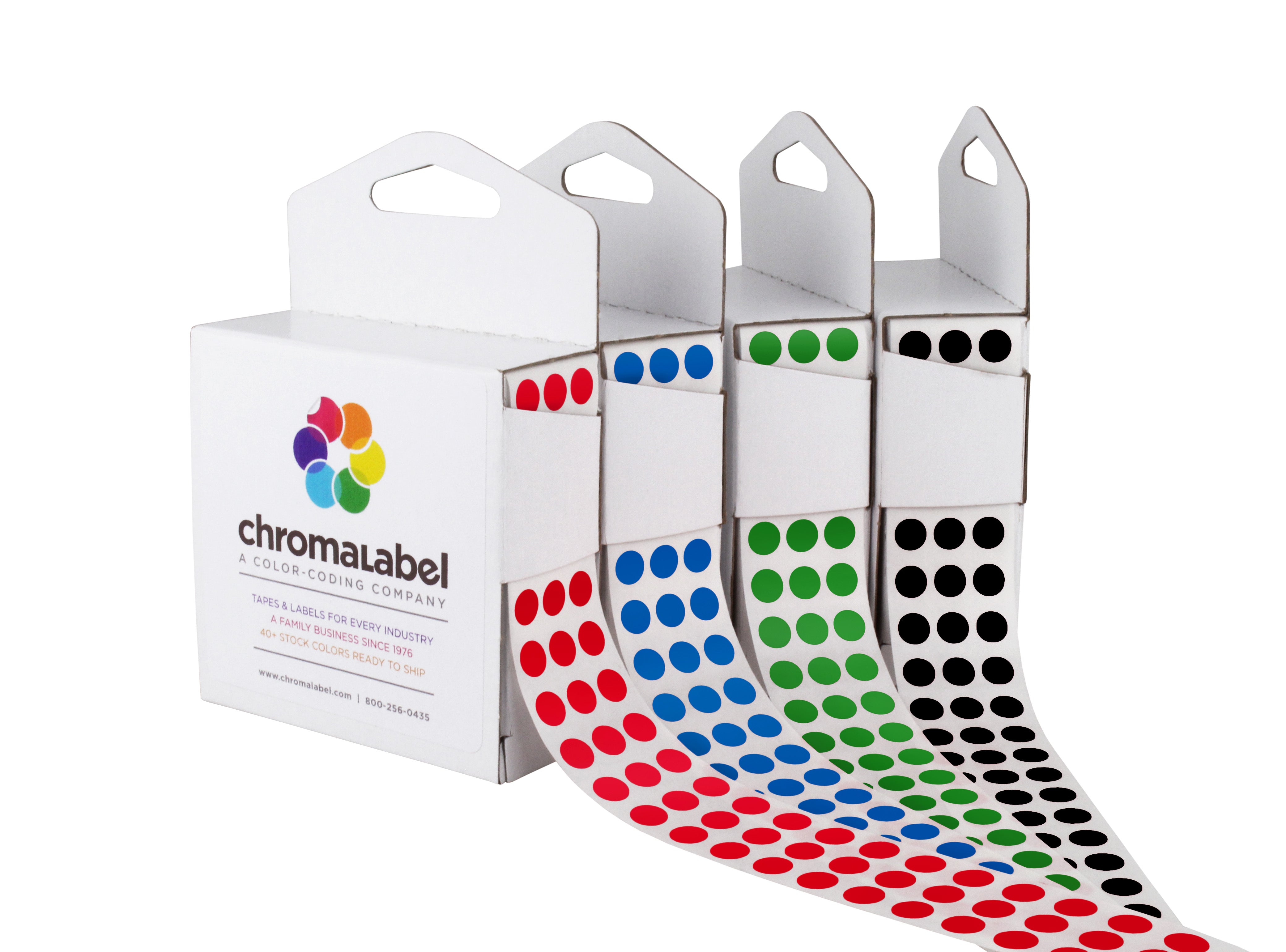 1/4" Color Coding Sticker Dots | Colored Circle Stickers
