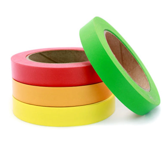 3/4" Color-Coding Adhesive Paper Tapes | 60 yds (Removes Cleanly)