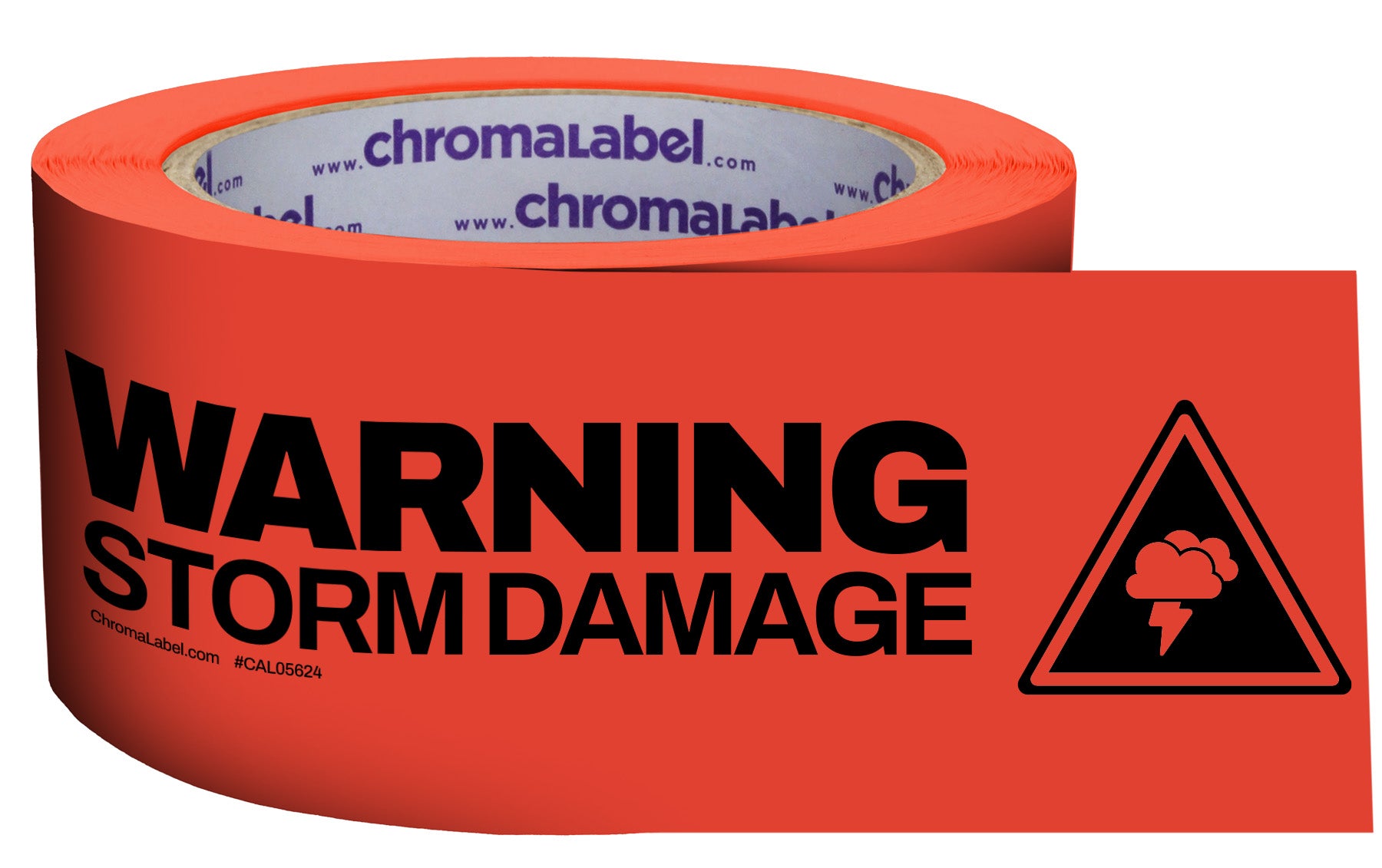 2" Weatherproof "Caution Disaster Area" Warning PVC Fluorescent Tape