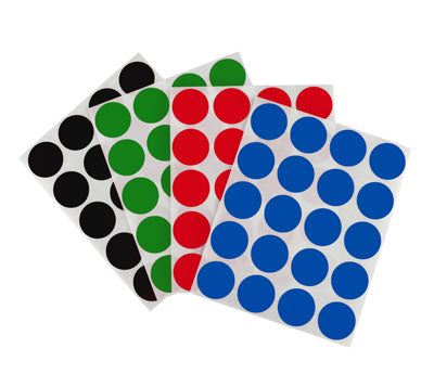 Removable 1 inch Dot Labeling Stickers - 1,000 per Pack