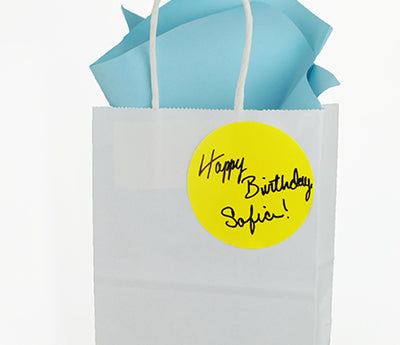 3" Assorted Primary Colors Kit (5 Colors) of Color Code Sticker Dots