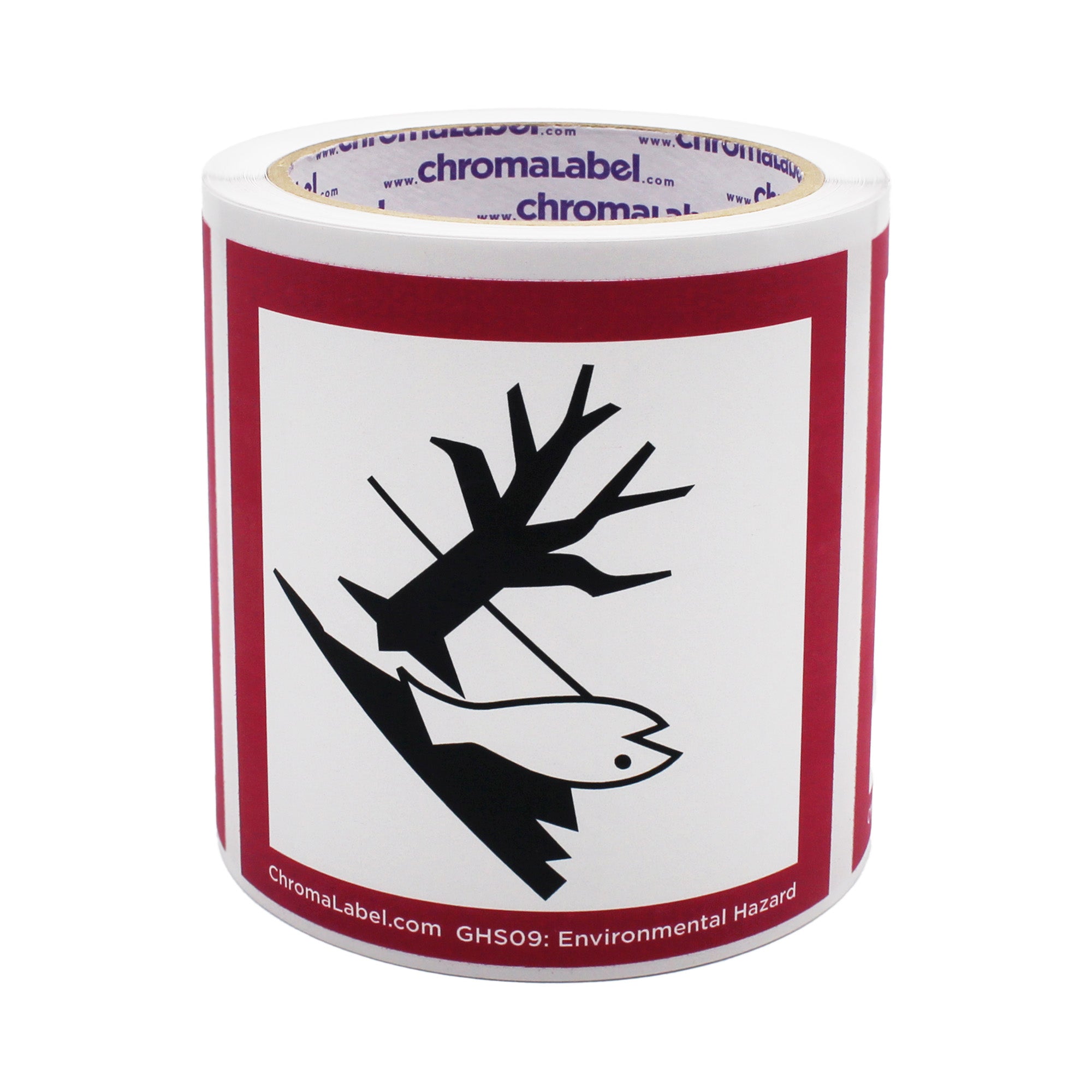 4" x 4" Permanent Durable Square D.O.T. Hazard Labels, GHS09 ...