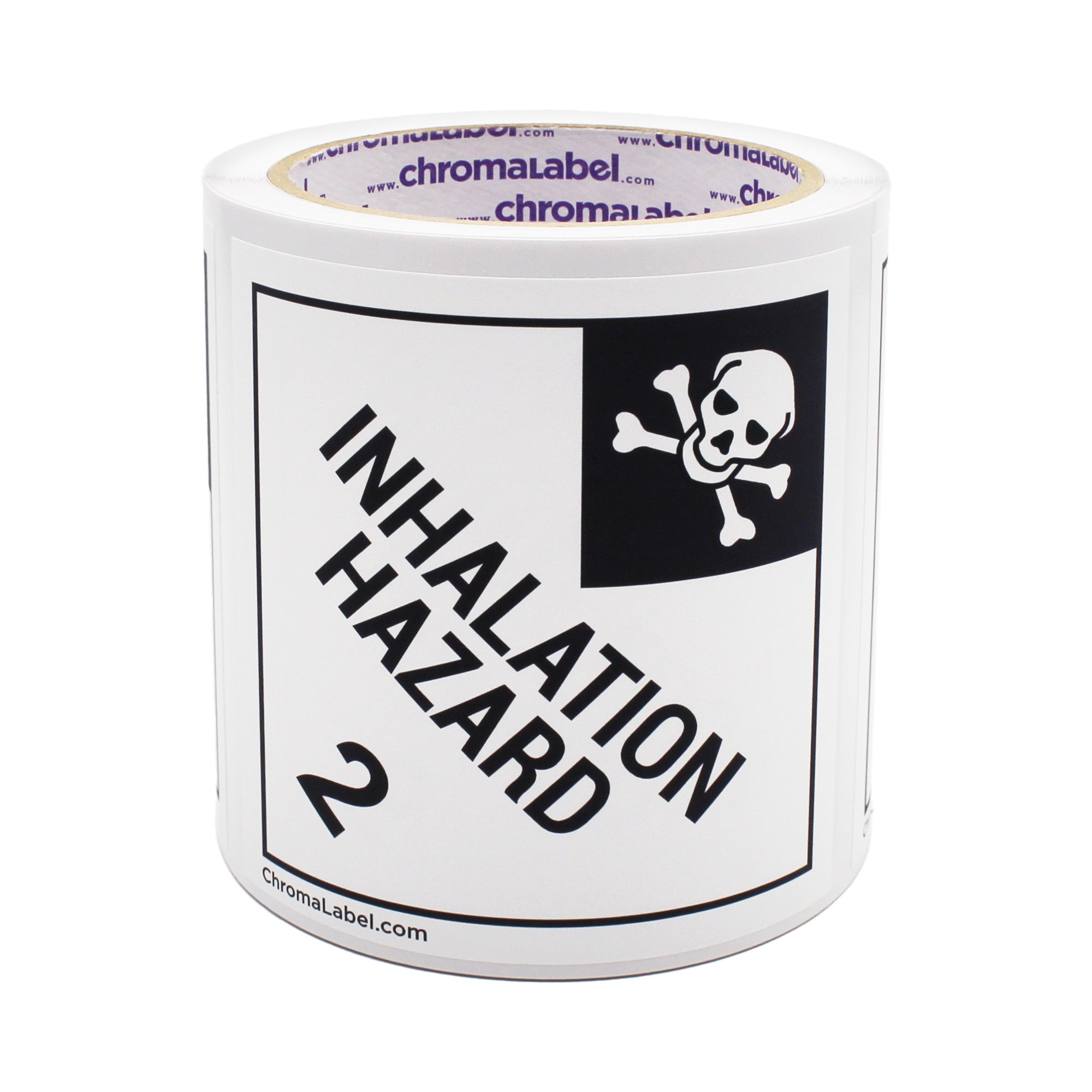 4" x 4" Permanent Durable Square D.O.T. Hazard Labels, Hazard Class 2