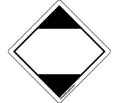 2" x 2" Permanent Durable Square D.O.T. Hazard Labels, Limited Quantit